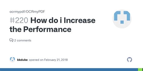 How Do I Increase The Performance · Issue 220 · Ocrmypdf Ocrmypdf · Github