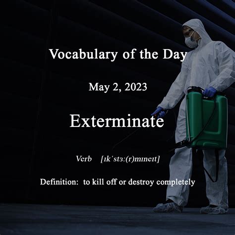Exterminate Vocabulary Of The Day 字母排列