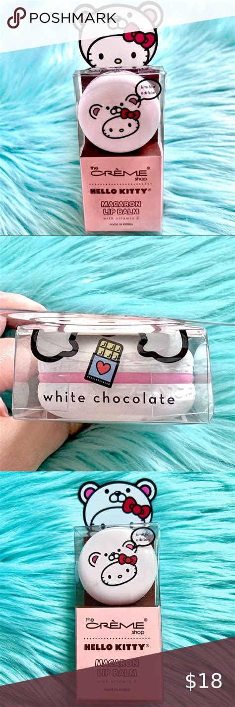 New Limited Edition The CrÉme Shop X Sanrio Hello Kitty Macaron Lip