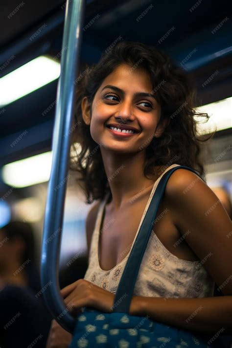 Premium Photo Series Of Candid Photos Capturing The Subtle Expressions Of Commuters On A Train