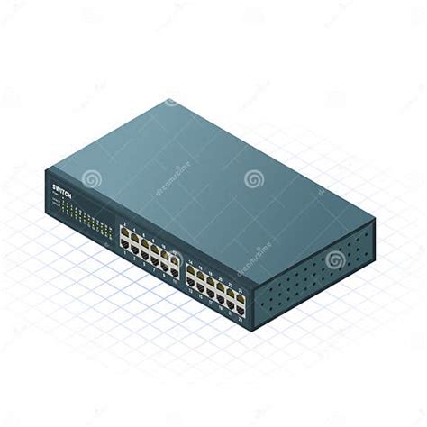 Isometric Switch Vector Illustration Stock Vector Illustration Of Accessibility Connection