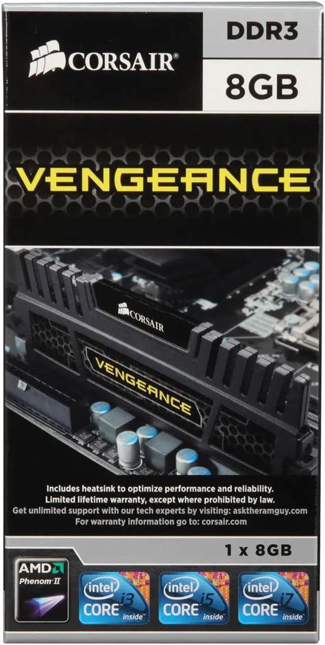 Corsair Vengeance 8gb Ddr3 1866 Pc3 14900 Desktop Memory Model Cmz8gx3m1a1866c10