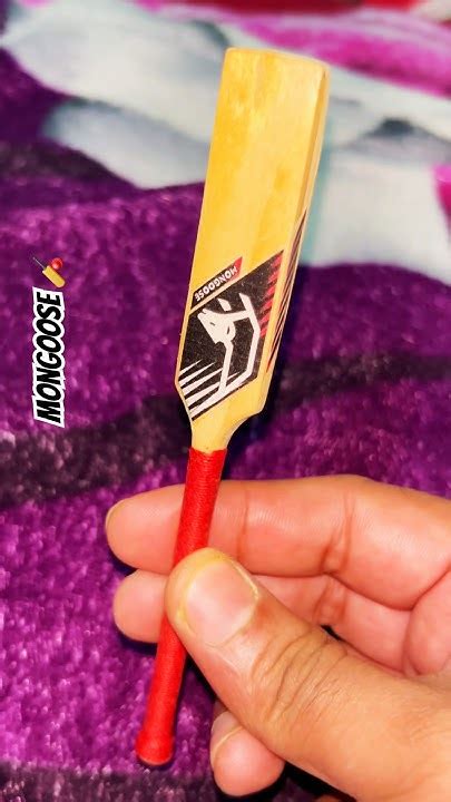 Handcrafted Mini Wooden Mongoose Cricket Bat Miniature Cricket Reels