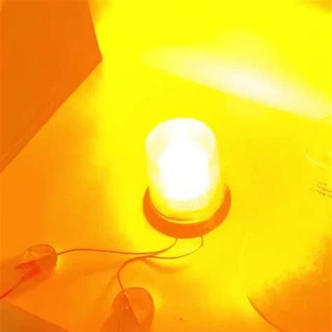 Dc12 48v Blue Led Rotary Emergency Flashing Warning Beacons Xenon