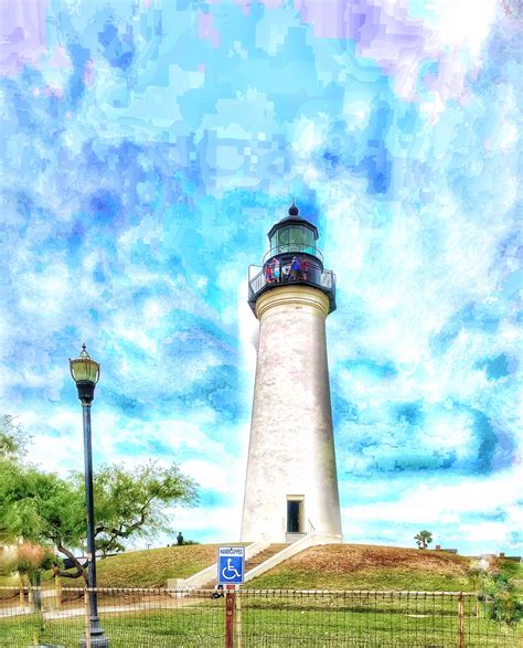 Lighthouse Port Isabel By Jim Rode FridayNightArt