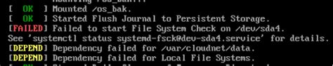 Knowledge Area NSX Controller Failed To Start The File System Check