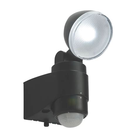 Saxby Laryn Outdoor Led Floodlight With Pir Sensor Black 1 X 2w 160lm