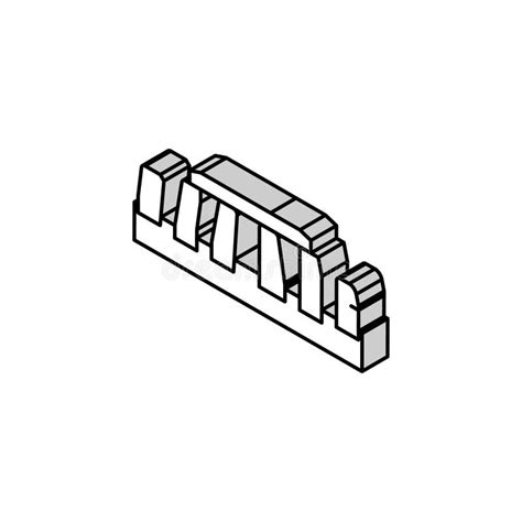 Stonehenge Monument Isometric Icon вектор иллюстрация Иллюстрация