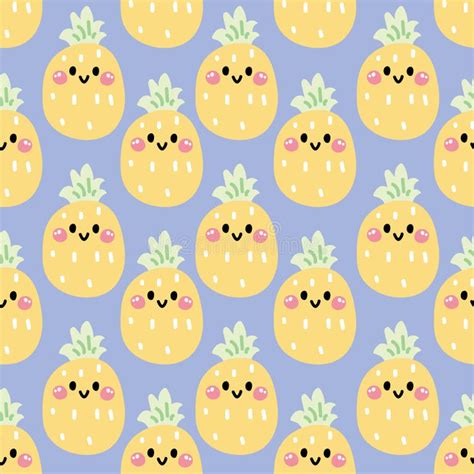 Cute Pineapple Pattern Stock Illustrations 7378 Cute Pineapple