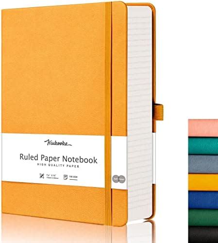 HIUKOOKA B Ruled Notebook Premium B Journal Books Premium Numbered Pages Note Hard