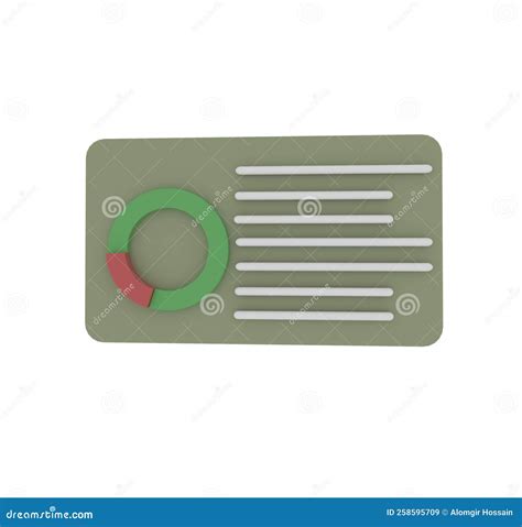 Minimal 3d Illustration Progress Pie Chart Planning And Visualization