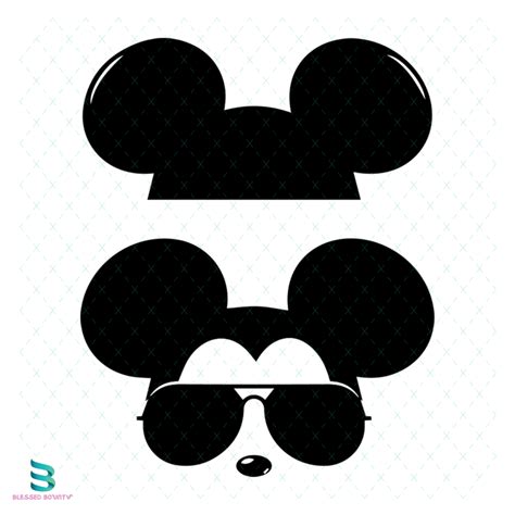 Mickey Mouse With Sunglasses Svg Disney Svg Mickey Svg Mi Inspire