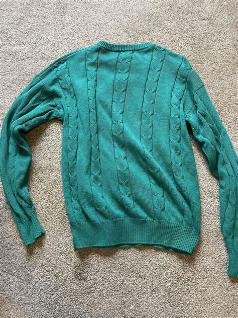 Golden Bear By Jack Nicklaus Cable Knit Made In Usa V Gem