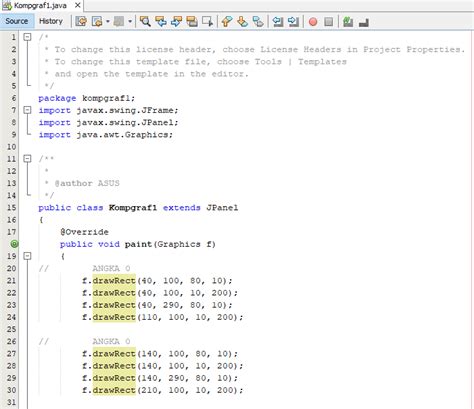 Tugas 1 Komputer Grafik Unindra Membuat Grafik Angka Dengan Netbeans