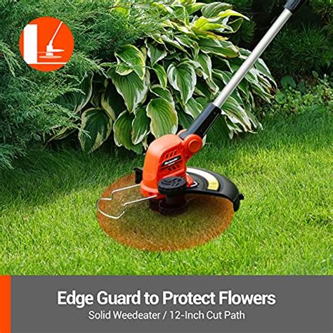 Maxlander 12 Inch 20v Cordless String Trimmer 2 Pcs 20ah Battery Weed