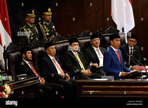 Jakarta Indonesia 16th Aug 2019 Indonesian President Joko Widodo