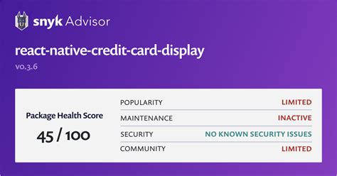 React Native Credit Card Display Npm Package Snyk