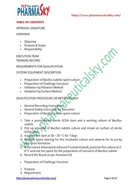 Validation Protocol For Disinfectant Efficacy Validation Pdf