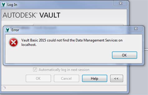 Solved Unable To Sign Into Autodesk Vault Autodesk Community