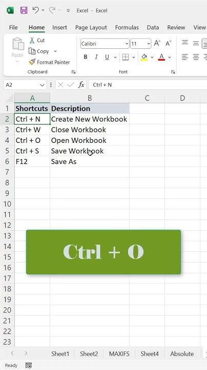 Master Workbook Management With Shortcut Keys In Excel Ii Exceledhub