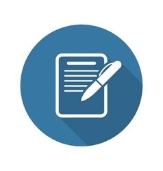 Summary Icon Business Concept Flat Design Vector Image