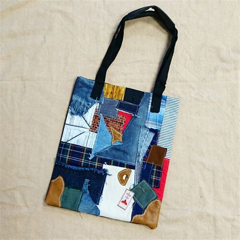 Patchwork Tote Bag Unique Handcrafted Design