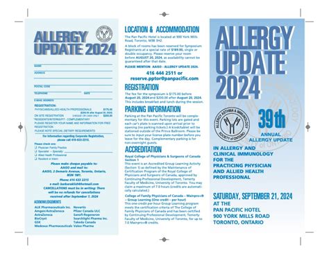 Allergy Asthma And Immunology Society Of Ontario Fall Allergy Update