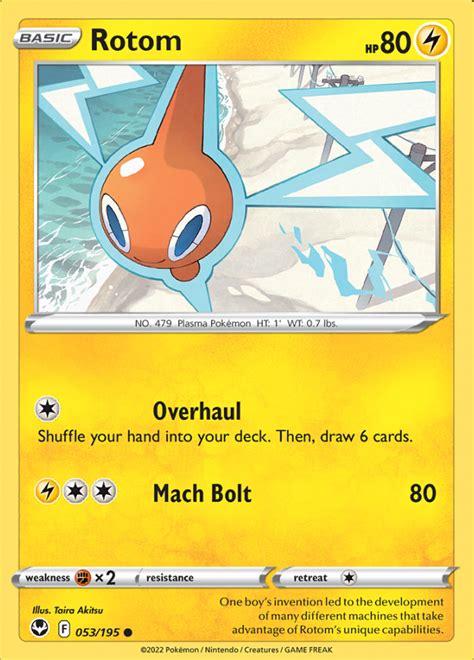 Rotom Silver Tempest Common Pokemon TCG DigitalTQ
