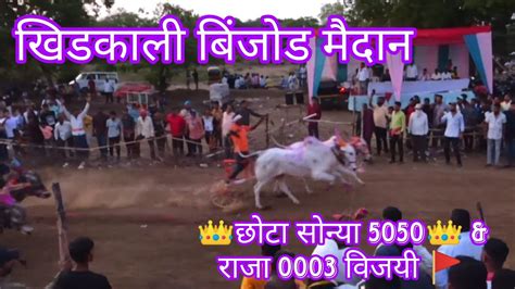 सोनारपाडा चा छोटा सोन्या 5050 And राजा 0003 विजयी Bailgadasharyat