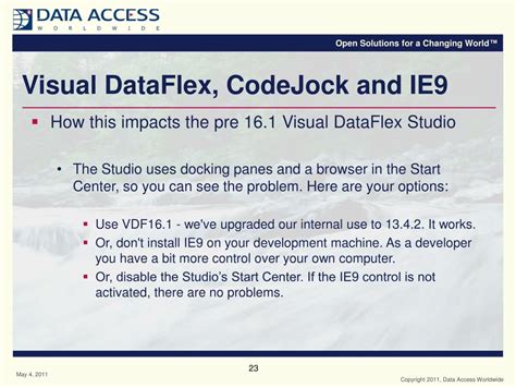 Ppt Visual Dataflex 161 Released May 2011 Powerpoint Presentation