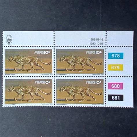 Namibia Swa 1980 3rd Decimal Definitive Issue 10c Control Block