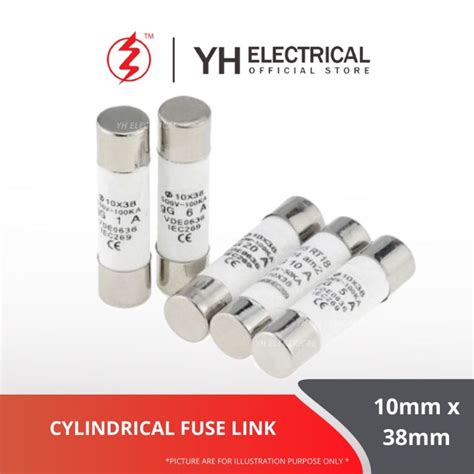 [10mm X 38mm] Ceramic Cartridge Fuse 500v 1a 2a 3a 4a 5a 6a 8a