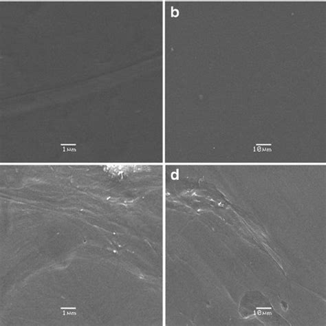 Micrographs Of Polypropylene Without A B And With C D