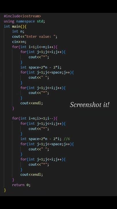 Learn How To Code Butterfly Pattern In C Shorts Youtubeshorts