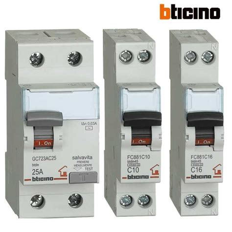 Offertissima Kit 2 Magnetotermici Stretti Differenziale Bticino