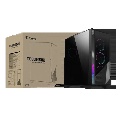 Gigabyte C500 Tg Full Tower Atx W 4x Argb Pwm Fans Gaming Chassis