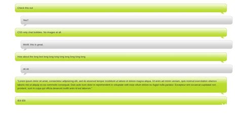 Css Only Chat Bubbles