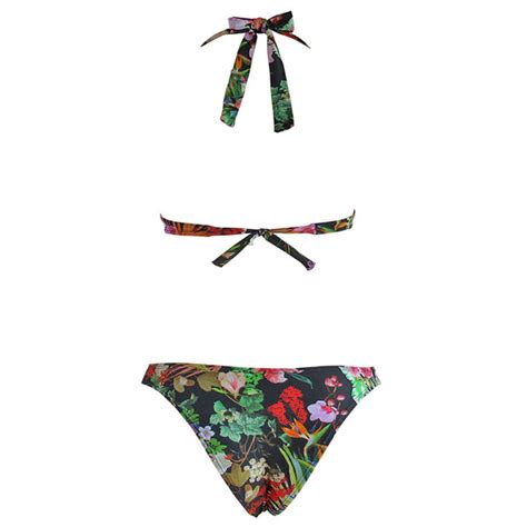 Black Floral Molded Cup Bikini Zuzu Swim Agua Doce Brand