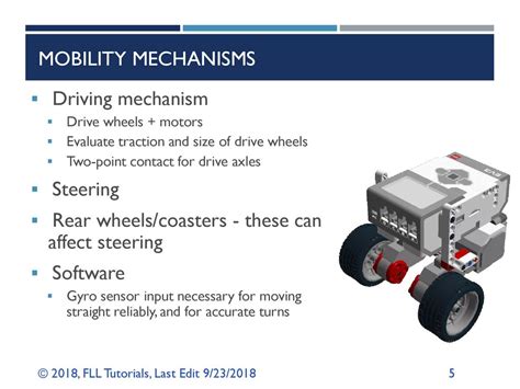 AN Alternative Approach To FIRST LEGO LEGUE ROBOTS Guidelines For A