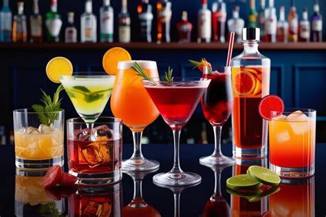 A Vibrant Array Of Refreshing Cocktails For Every Taste Premium Ai