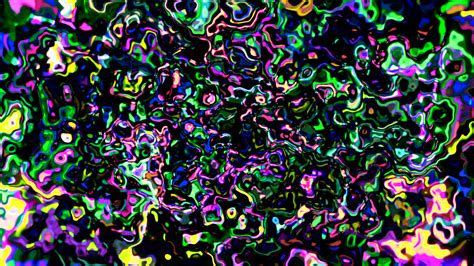 Colorful Plasma Pattern With Psychedelic Effect Motion Flashing Plasma Pattern With Flowers