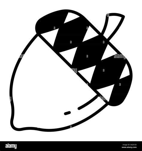 Acorn Autumn Chestnut Icon In Modern Style For Website Mobile Logo