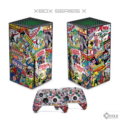 Skin Xbox Series X Adesiva Marvel Shopee Brasil