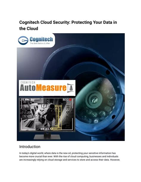 Ppt Cognitech Cloud Security Protecting Your Data In The Cloud