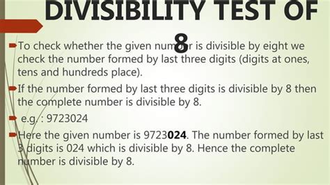 Divisibility Tests Pptx Standardized Testing Educational Assessment