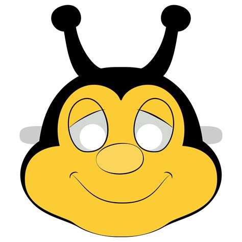 Bee Mask Template Free Printable Papercraft Templates