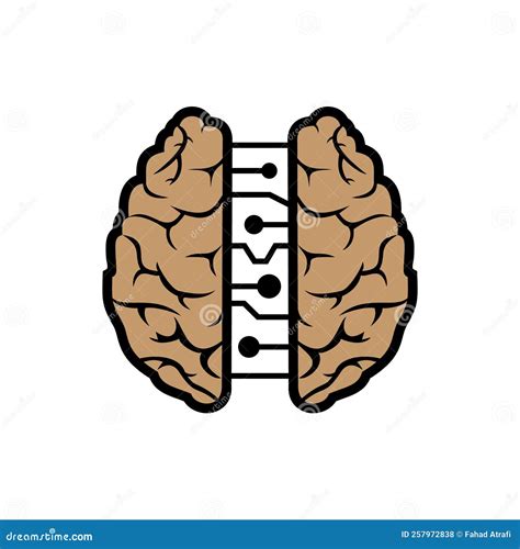 Brain Technology Logo Design Template Stock Vector Illustration Of