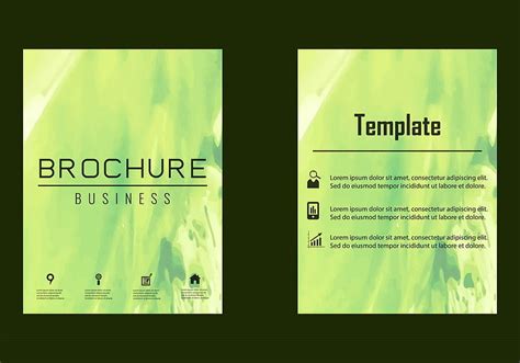 소책자 레이아웃 템플릿 수채화 표지 디자인 벡터 Eps Ai Uidownload