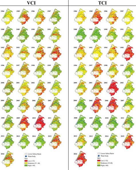 Annual Vegetation Condition Index Vci And Temperature Condition Index Download Scientific