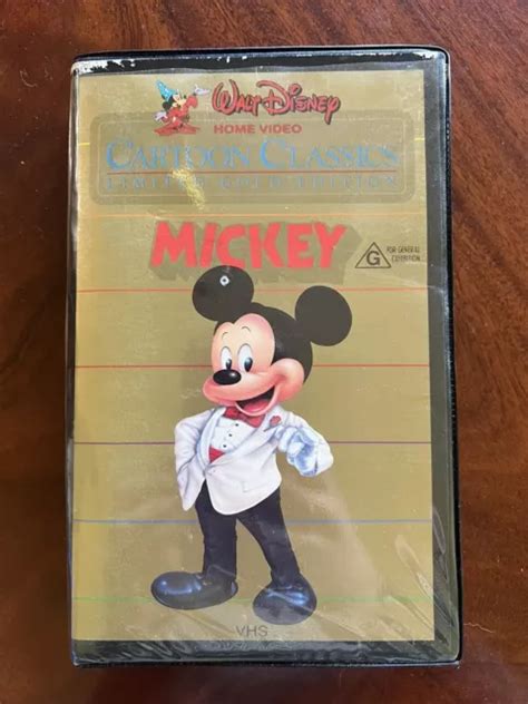 Walt Disney Cartoon Classics Limited Gold Edition Mickey Mouse Vhs
